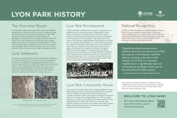 Lyon Park History